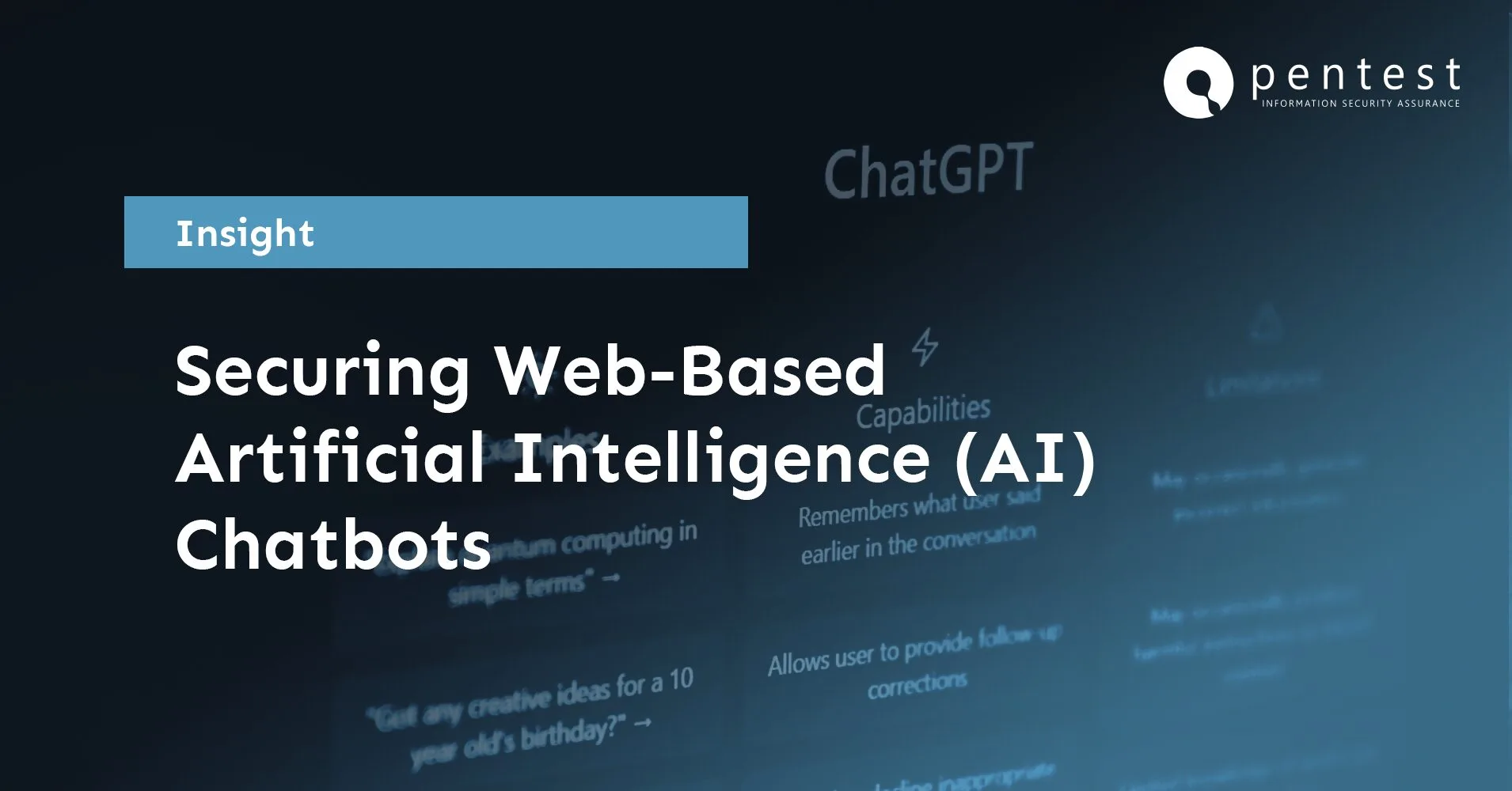 Securing Web-Based AI Chatbots | Pentest Limited